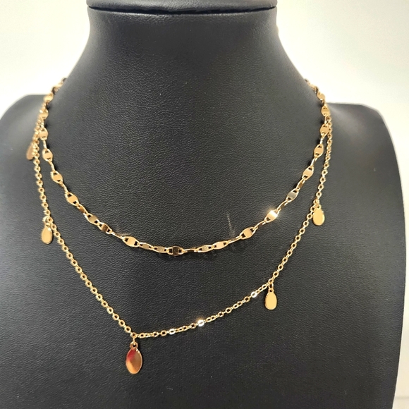 Cato | Jewelry | Nwt Layered Gold Tone Necklace | Poshmark